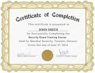 Security Guard Online Training - Marshal Security